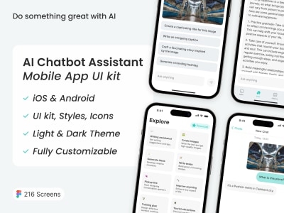 AI Chatbot Assistant UI Kit Mobile app | Upwork