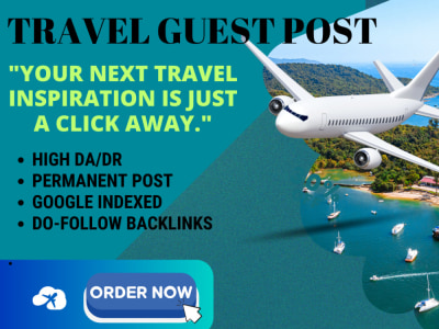 A travel guest post on high da travel backlinks | Upwork