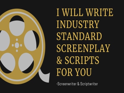 An industry-standard screenplay, youtube script, movie script ...