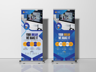 Unique roll up banner ,pull up or billboards | Upwork