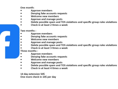 Your own facebook administrator and moderator | Upwork