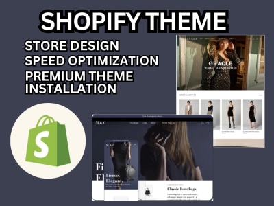 Install Shopify premium theme setup Shopify customization speed optimize | Upwork