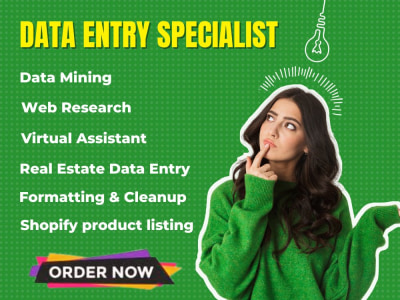 Data entry, web scraping, typing, copy paste, web research | Upwork