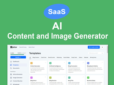 Saas ai content generator generative ai platform like jasper writesonic ...