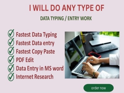 Virtual assistant for accurate data entry and typing | Upwork