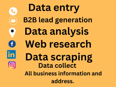 Data Entry, Data Analysis, Data scraping for the success of your business. | Upwork