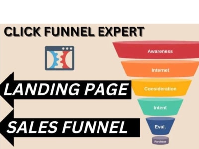 High converting clickfunnels sales funnel clickfunnel landing page | Upwork
