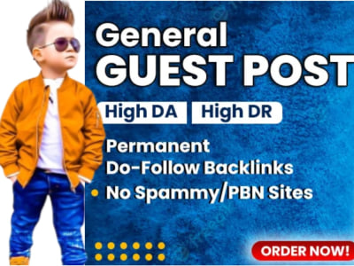 Publish do follow general guest post with high da backlinks | Upwork