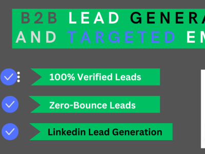 Targeted B2B lead generation related any industry | Upwork