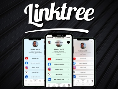 Professional linktree bio link landing page for your business | Upwork