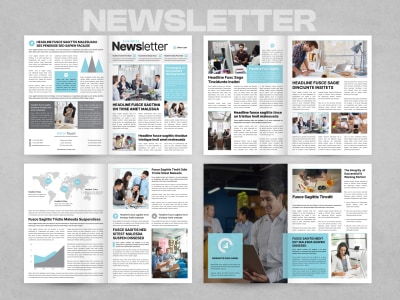 Newsletter design print ready layout, proposal and magazine layout | Upwork