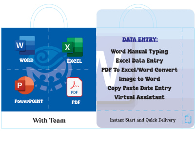 Fast data entry, manual typing, pdf to word, converting pdf and formatting. | Upwork
