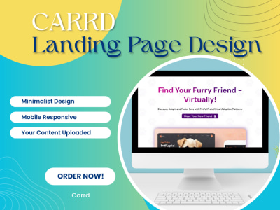 Minimalist, responsive Carrd landing page design | Upwork
