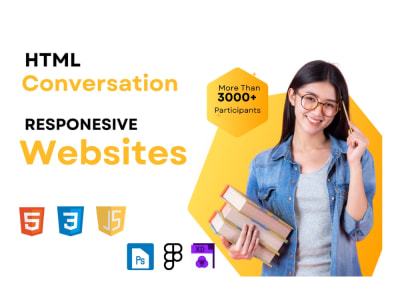 PSD, PDF, xd, ai, Figma to HTML bootstrap5 responsive design | Upwork
