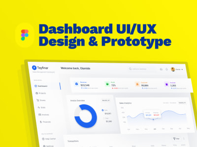 A custom User-friendly Dashboard UI/UX Design & Prototype for your Web ...