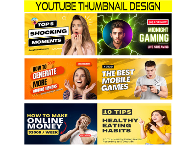 Eye-catchy and attractive YouTube thumbnail design in 24 hours | Upwork