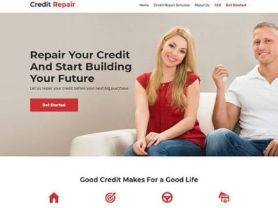 Credit repair sales funnel credit repair website design and landing ...