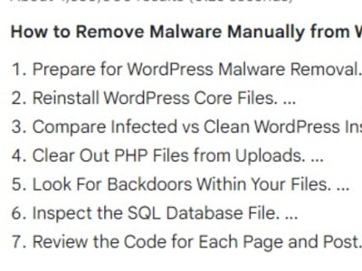 Recover your WordPress website or remove malware and virus | Upwork