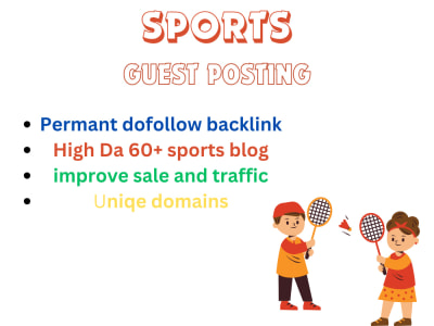 A Sports guest post on high-authority sports blogs | Upwork