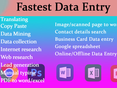 Accurate and timely data entry services that will save you time. | Upwork