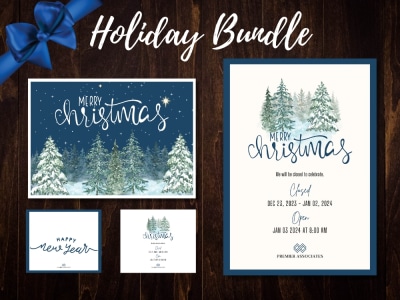 A custom business holiday card bundle. | Upwork
