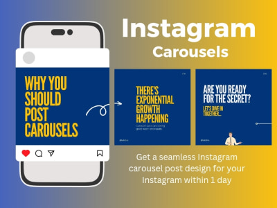 An attractive social media carousel posts for your Instagram | Upwork