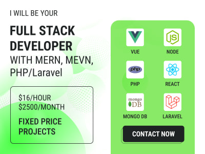 A Web Application in your desired stacks (MERN/MEVN, PHP/Laravel) | Upwork