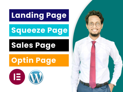WordPress landing page, squeeze page, optin page, sales page design | Upwork