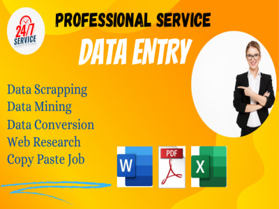 Data entry, Web research, copy paste, Data mining, PDF to Excel and Word | Upwork