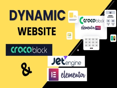 Dynamic wordpress website by crocoblock, elementor , jet engine | Upwork