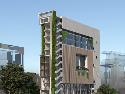 High rise commercial building 3d view detail | Upwork