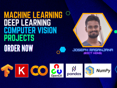Machine learning, deep learning, and computer vision projects in Python. | Upwork