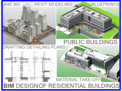 BIM architectural design, modeling and filing set of project in Revit ...