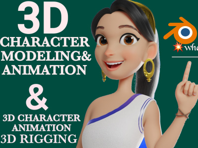 3d character modeling 3d character design 3d cartoon character 3d rigging | Upwork