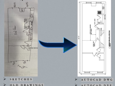 Convert sketches, old drawings, and pdf drawings to AutoCAD drawings ...