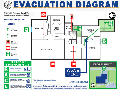 An Evacuation Diagram Fire Escape Plan | Upwork