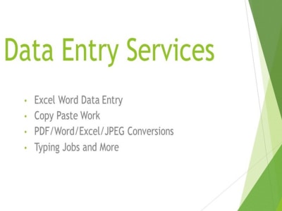 MS EXCEL, MS WORD, PDF CONVERSION AND DATA ENTRY | Upwork