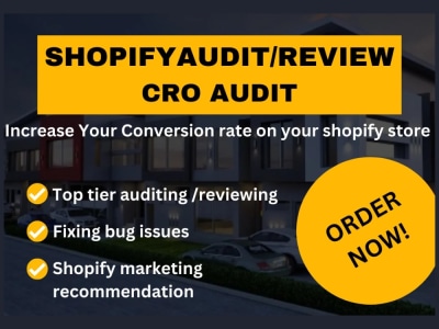 Shopify conversion rate, shopify cro, store optimization, cro audit | Upwork