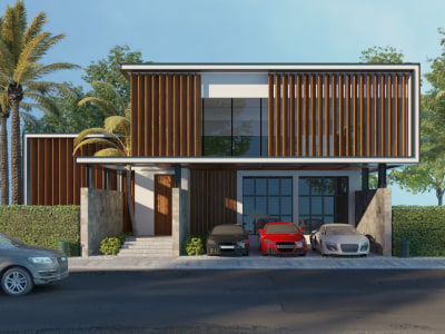 A photorealistic architectural exterior rendering | Upwork