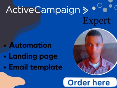 An active campaign Expert| active campaign automation| Landing page ...
