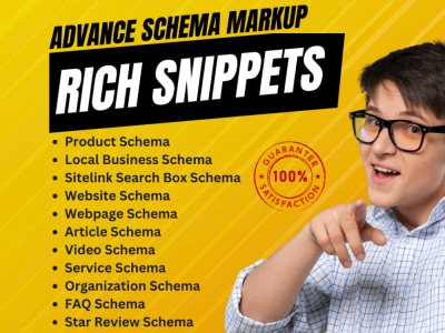 Advance Schema Markup, Rich Snippet Structure Data | Upwork