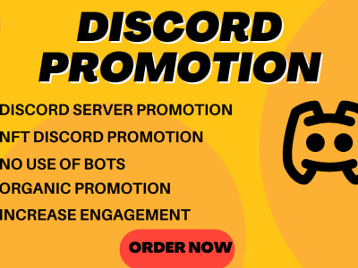 Get Discord Server Promotion | Discord Server Marketing | Upwork