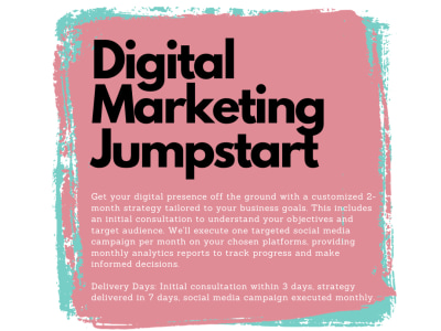 A Digital Marketing Kickstart Package: | Upwork
