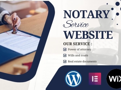 Exquisite notary website and landing page, design stunning notary logo ...