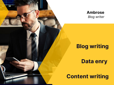 Blog writing and data entry | Upwork
