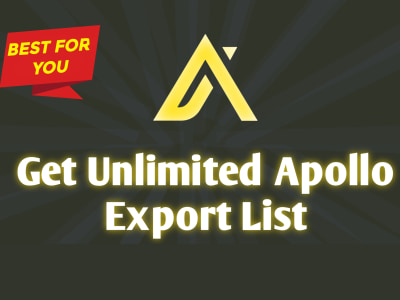 Apollo io unlimited export email list using your apollo filtering URL | Upwork