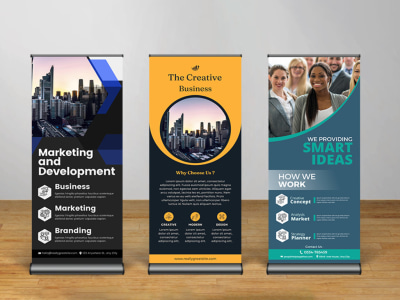 A roller banner , roll-up banners and retractable banner | Upwork