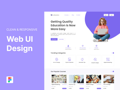 Responsive landing page/ website design in figma | Upwork