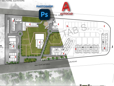 A creatively rendered Photoshop 2D masterplan | Upwork