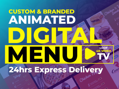 Professional digital food menu board | Upwork